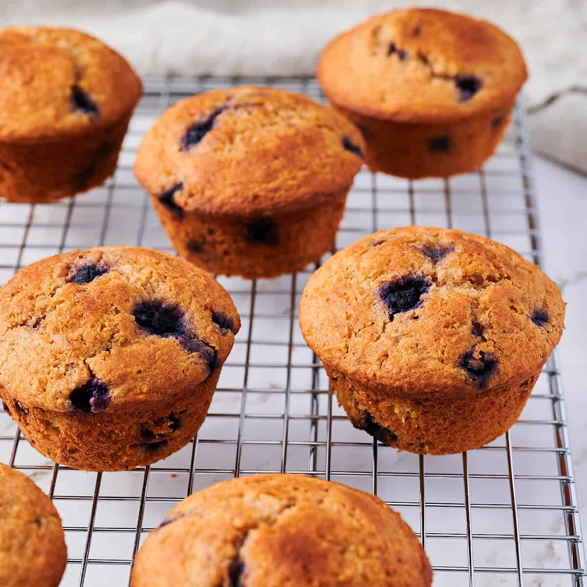 Gluten-Free Blueberry Bran Muffins - Bake in Balance
