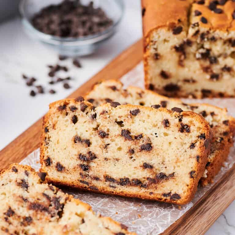 Gluten-Free Chocolate Chip Loaf Cake - Bake in Balance